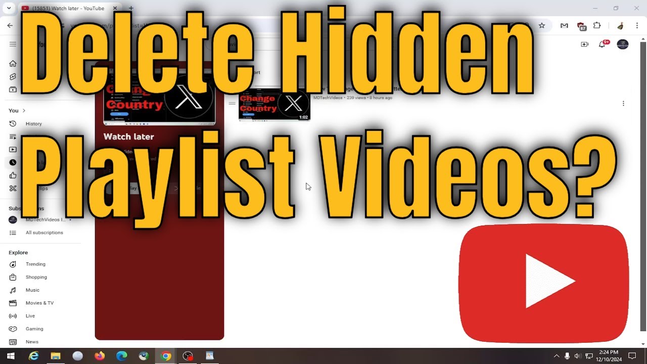 How To See Hidden Videos On YouTube Playlist - Full Guide
