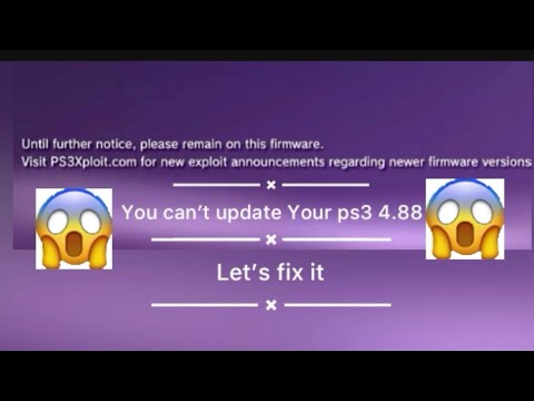 How to software update 4.88 ps3 with USB using PC