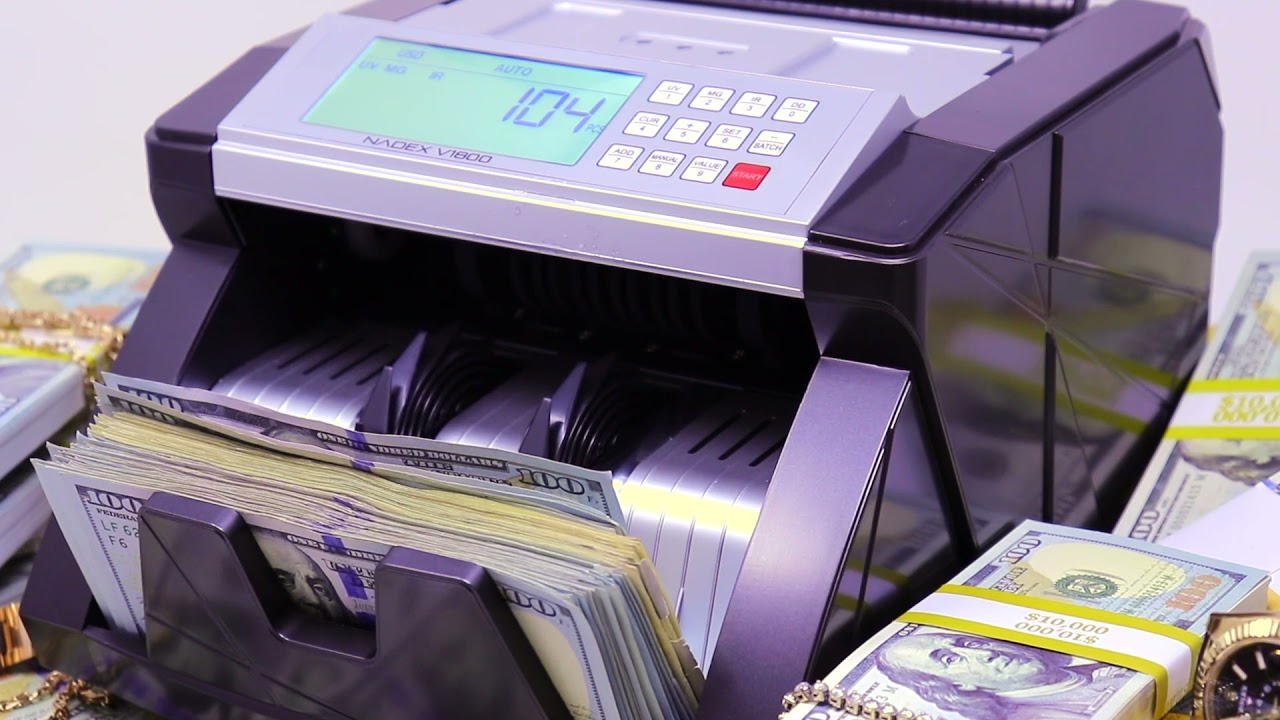 Nadex V1800 Money Counter with UV/MG/IR Counterfeit Detector