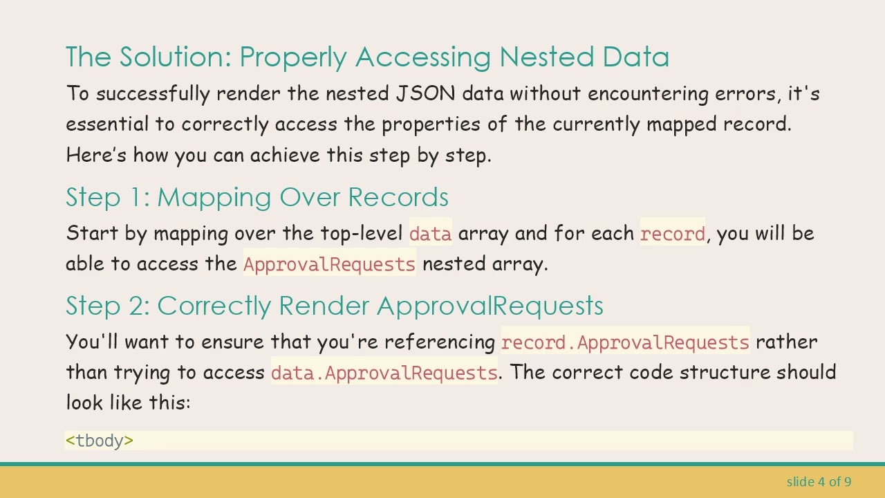 Resolving the TypeError in React: Rendering Nested JSON Data Efficiently