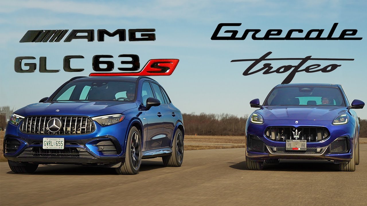 Maserati Grecale Trofeo Drag Races Mercedes-AMG GLC 63, Both Clock 11s ...