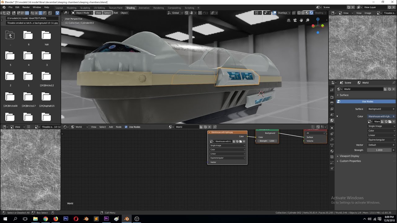 modeling a scifi space ship sleeping pod in blender 2 8