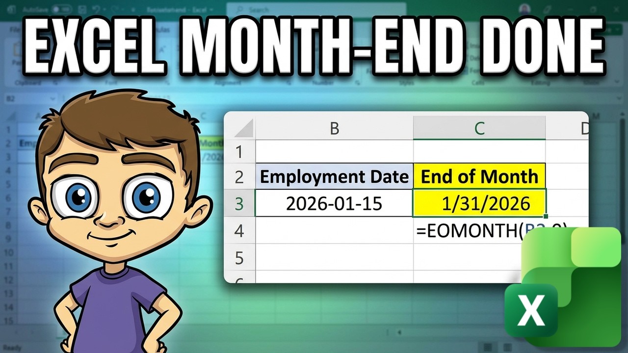Excel EOMONTH Function | Find Month-End Dates in Seconds