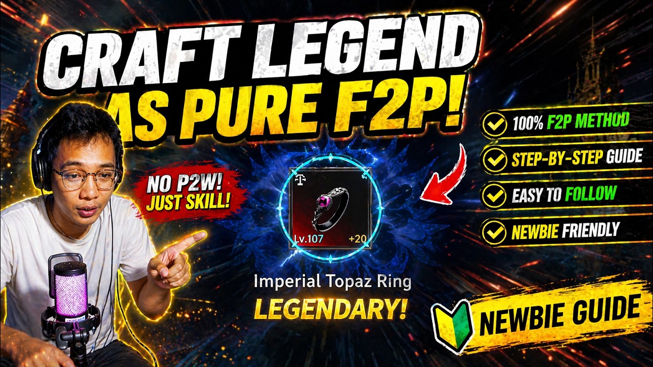 ROHAN 2 LEGEND CRAFTING TIPS  - 3 TAPS CRAFTING 3 TAPS ENHANCING USING NON-TRADABLE & AS A PURE F2P