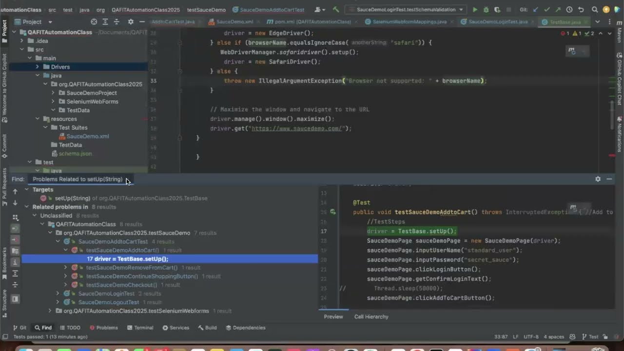 JAVA Selenium Essentials- Building a Robust Test Framework with WebDriverManager and Logger