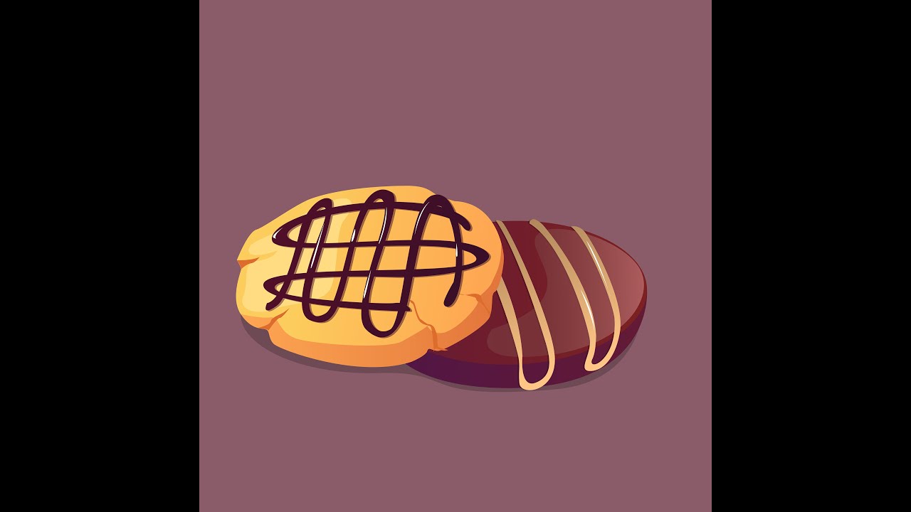Cookies vector illustration | Vector Art | Speed Art #youtubeshorts #shorts #vector #illustration