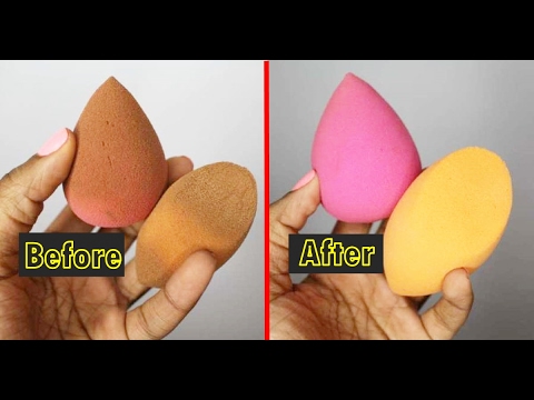 How to Clean Beauty BLENDER (Makeup SPONGE) at HOME in 5 MINS/ Very Easy and Free