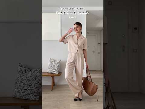 💼Minimalist Style Guide: 3 sets of clothing for commuting.#goelia #ootd