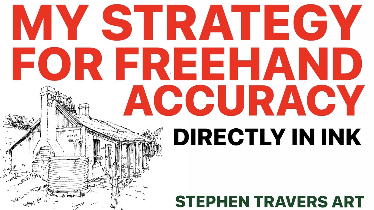 The Mystery Revealed!  Accuracy Drawing Freehand in Ink ONLY!