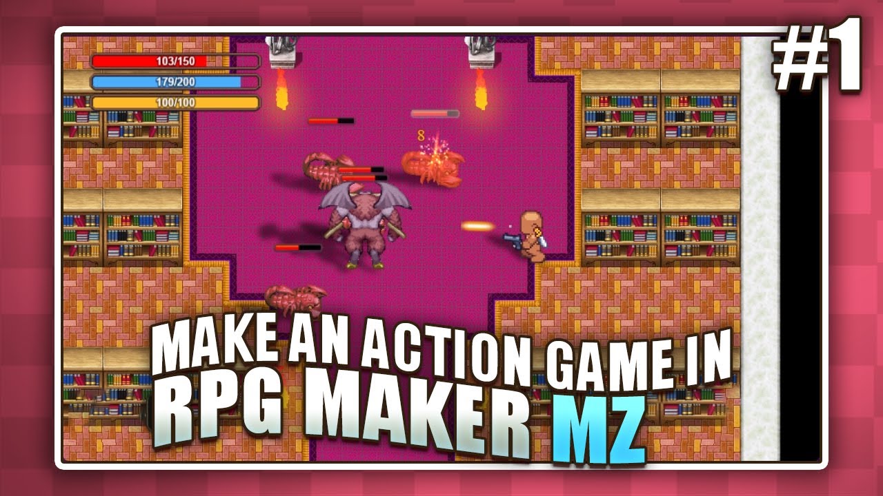 Create a basic action game with RPG Maker MZ (plugin RPG Maker Action Combat) - Part 1