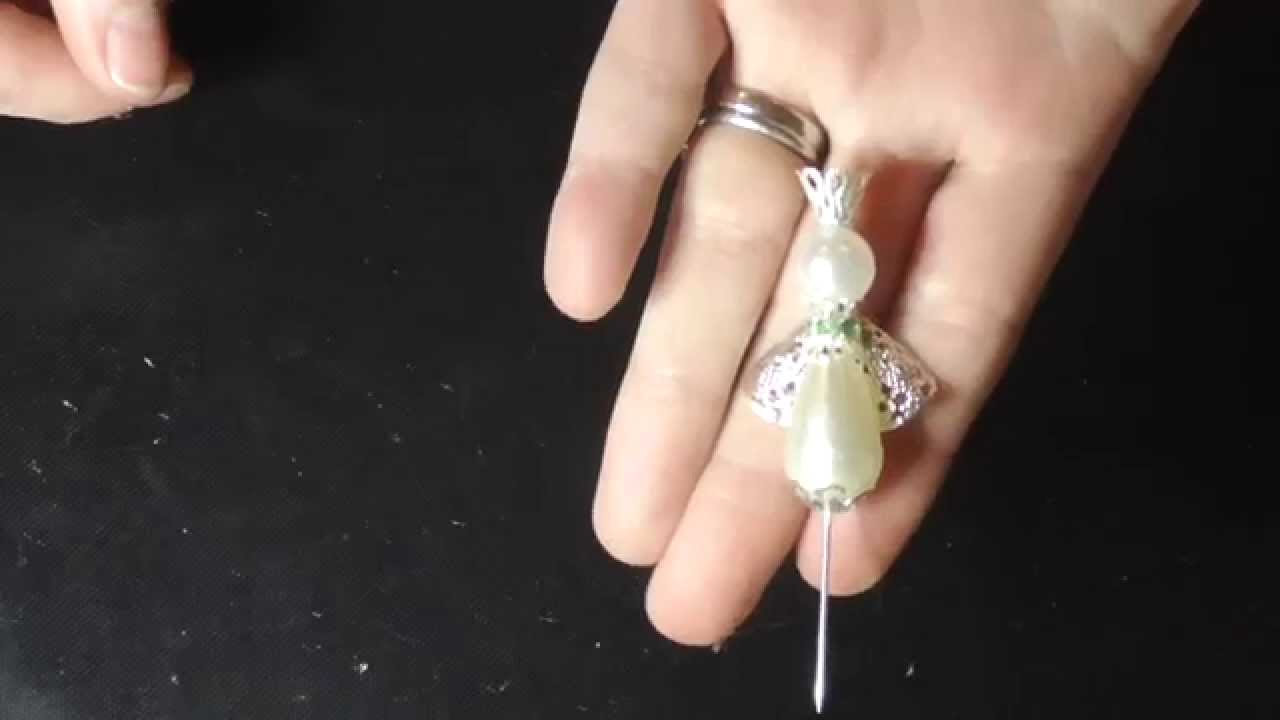 Easy angel stickpin tutorial