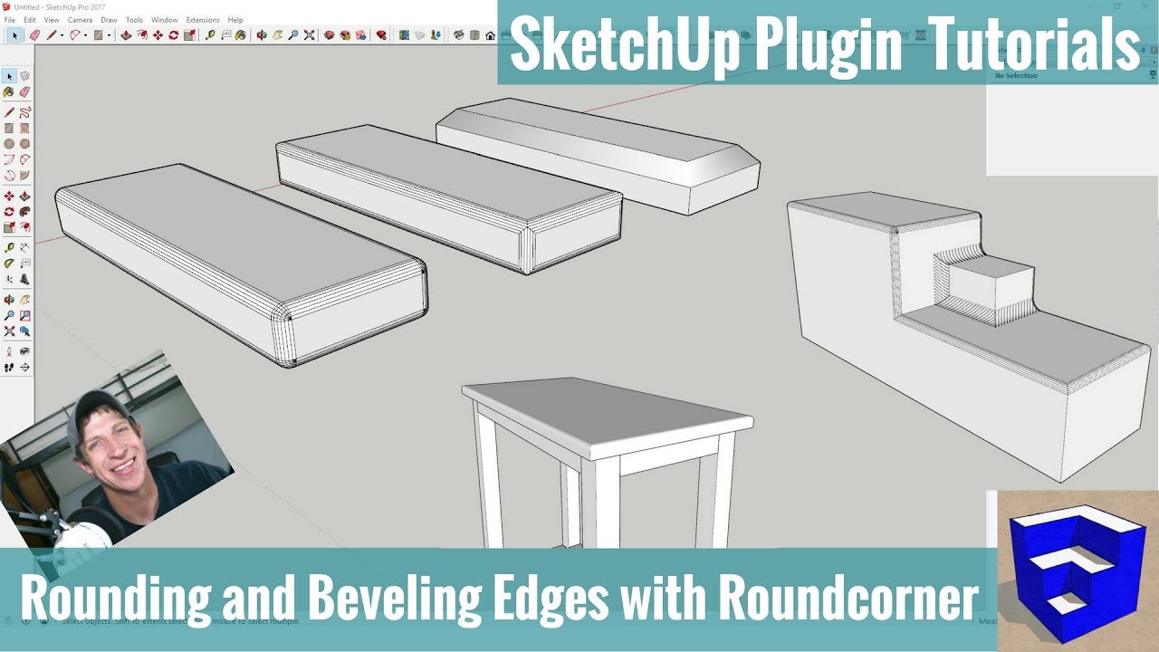 Bevel and Round Corners in SketchUp with Roundcorner - SketchUp Extension Tutorials