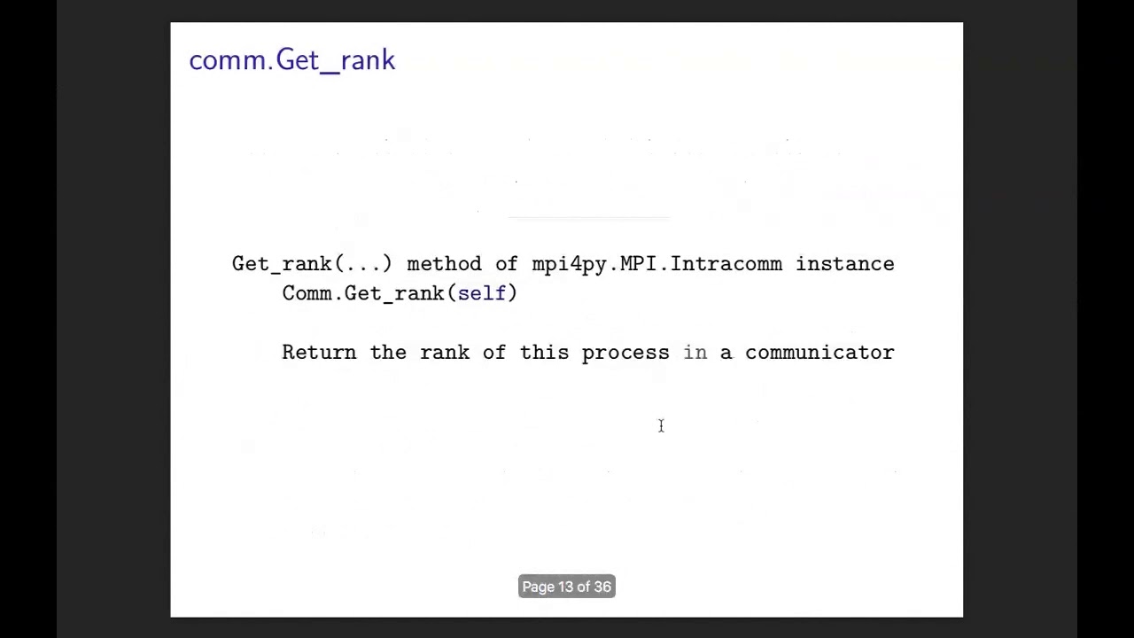Introduction to parallel programming with MPI and Python