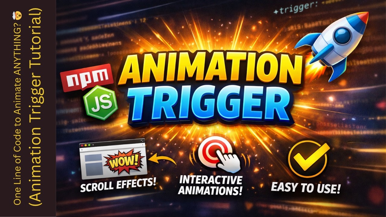 One line of code for any animation in web design? 🤯 (Animation Trigger Tutorial)