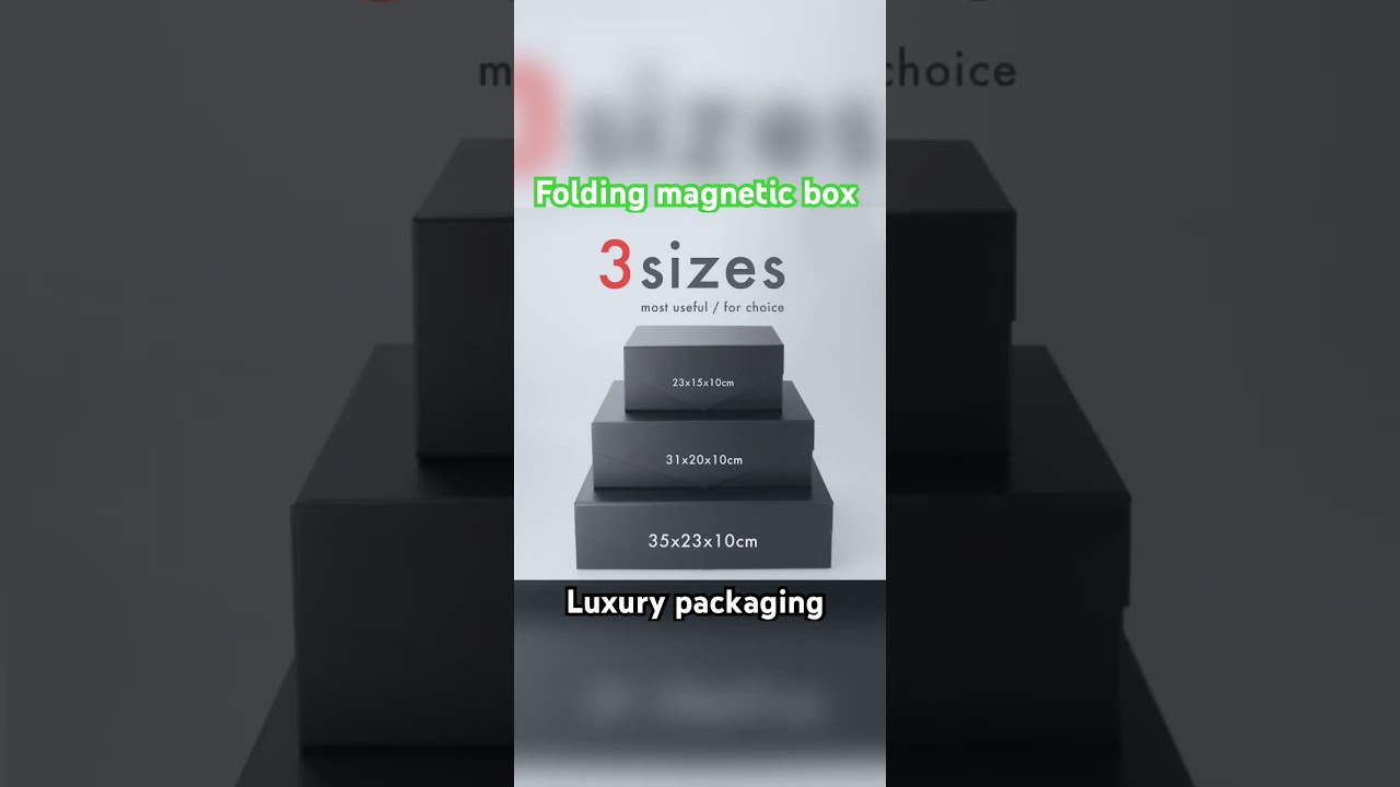 Luxury folding magnetic box packaging #foldingbox #giftbox   #paperbox #packagingfactory #gifts