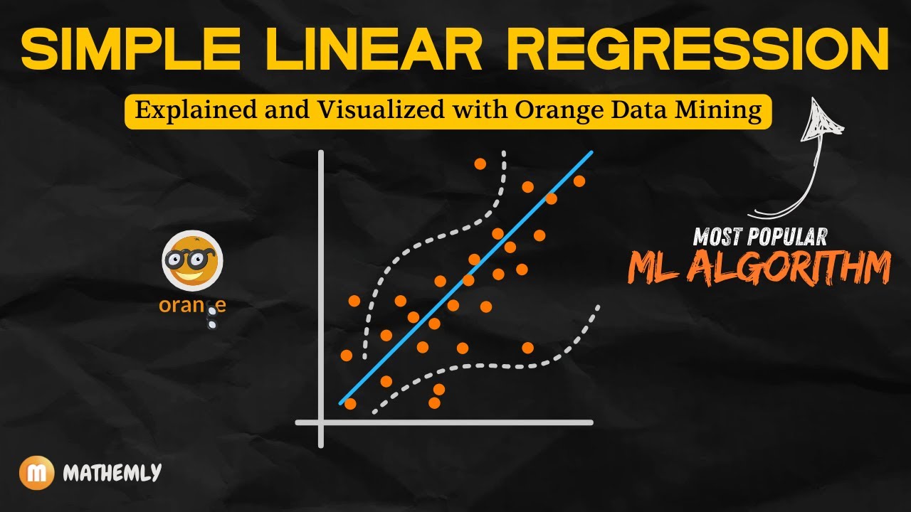 Simple Linear Regression Simplified | Orange Data Mining Tutorial