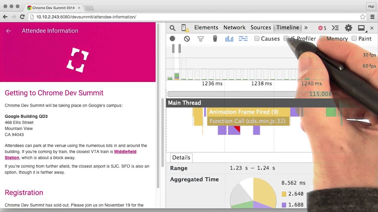 JavaScript Profile - JavaScript - Browser Rendering Optimization