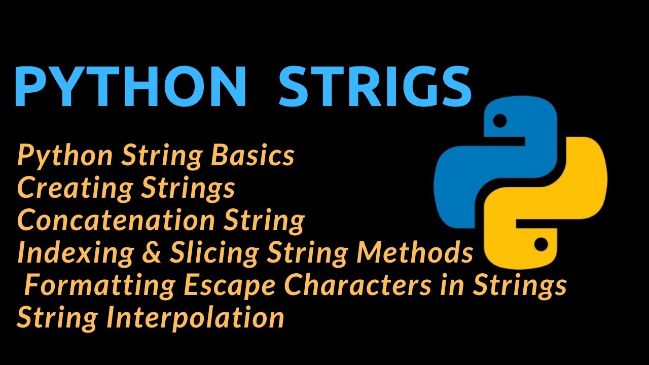 Python | 09 |Strings in Python  | Unit 2 | VTU Syllabus