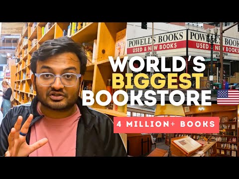 WORLD's BIGGEST INDEPENDENT BOOKSTORE in Portland, Oregon 🇺🇸