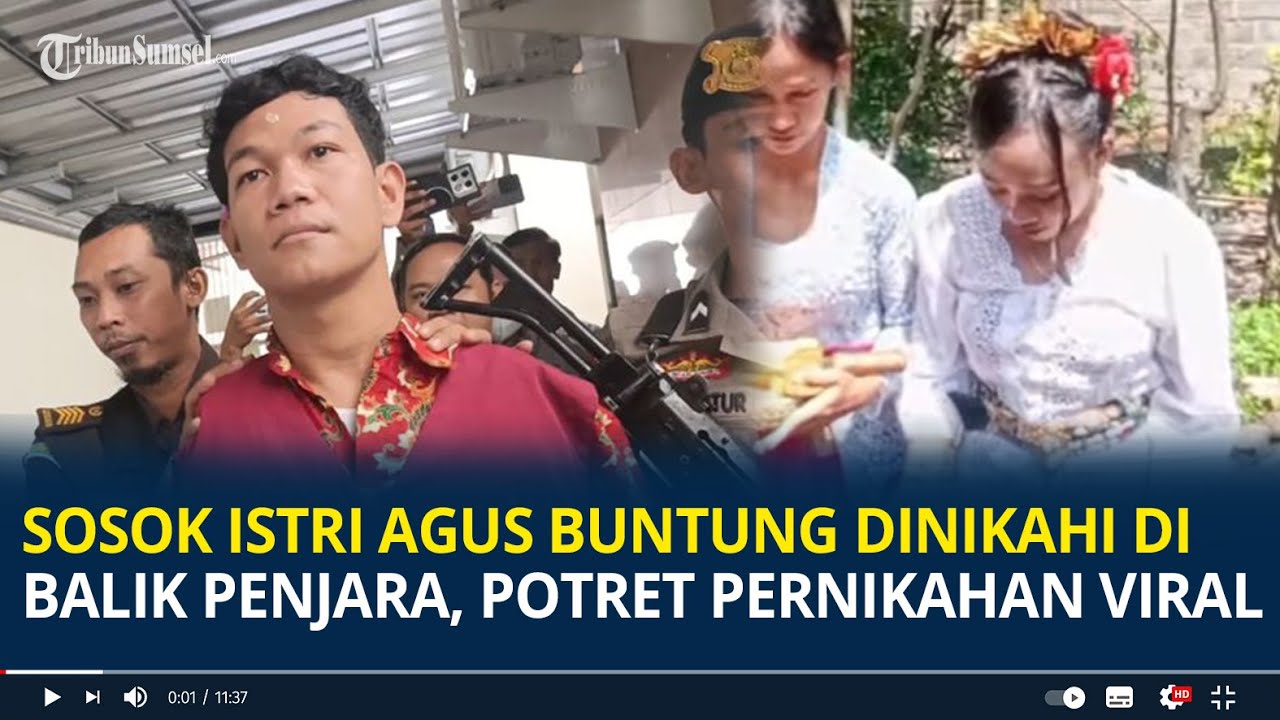 Sosok Istri Agus Buntung,  Ni Luh Nopianti Dinikahi di Balik Penjara, Potret Pernikahan Viral