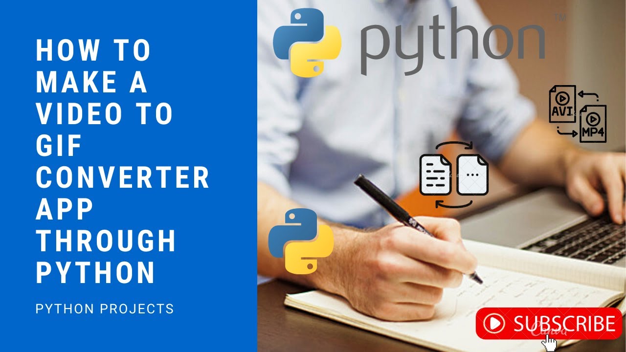 Converting Video to Gif through python || Only 3 lines of code || Python projects  || #python3