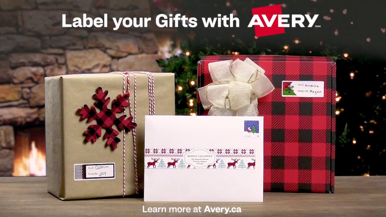 Label your Gifts With Avery