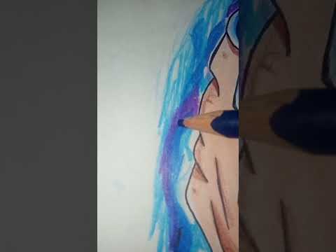 dibujo de Goku ultra instinto @DibujAmeUn