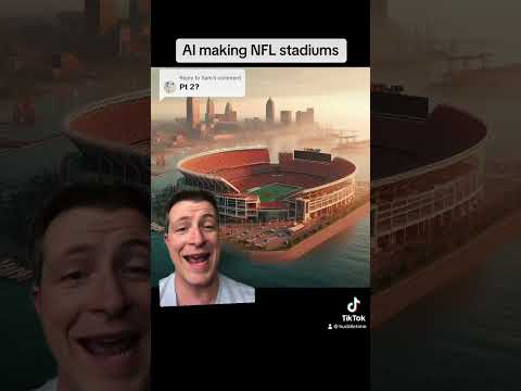 AI making NFL stadiums part 2 #nflnews #nflstadiums #nflai