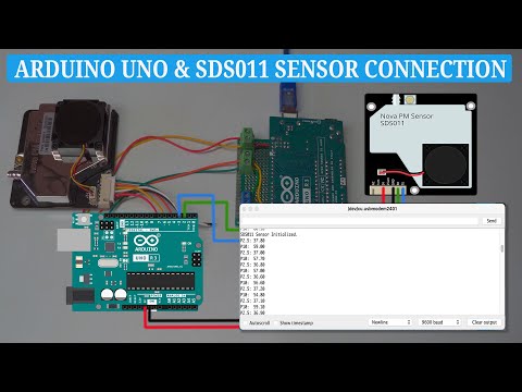 How to Monitor Air Quality with Nova PM Sensor SDS011 and Arduino Uno | Connection & Code