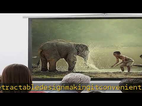 Pyle 50 Inch Portable Projector Screen with Tripod Stand – Lightweight, Durable, Easy Pull Setup Mo