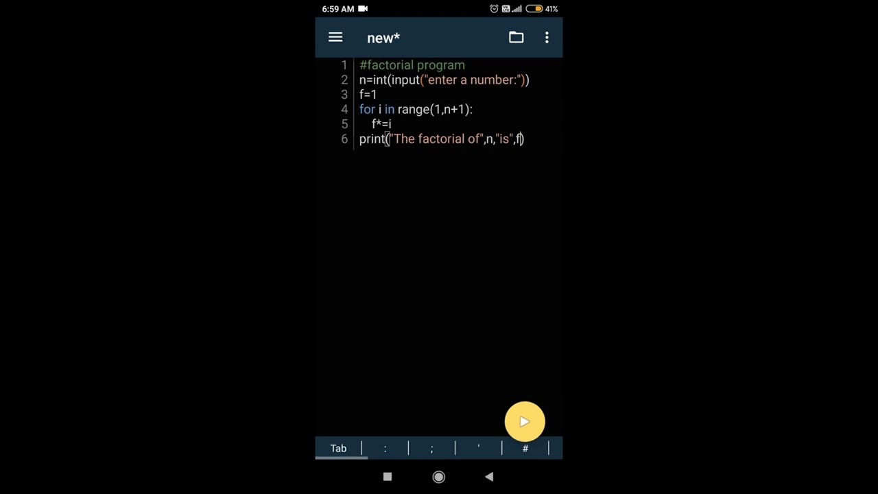 factorial program #coding #shorts #programming #python