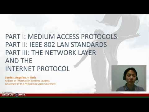 Medium Access Protocols, IEEE 802 LAN Standards, Network Layer, and Internet Protocol