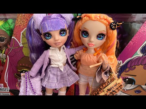 RAINBOW HIGH JUNIOR HIGH POPPY ROWAN AND VIOLET WILLOW REVIEW | double doll review and unboxing