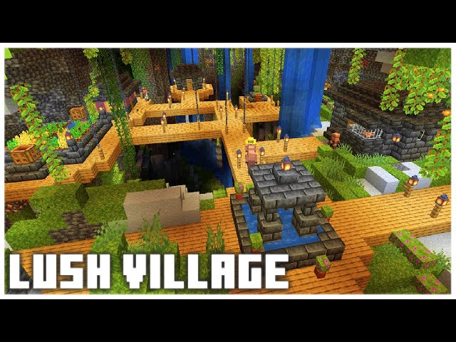 Lush Cave Village Minecraft Map