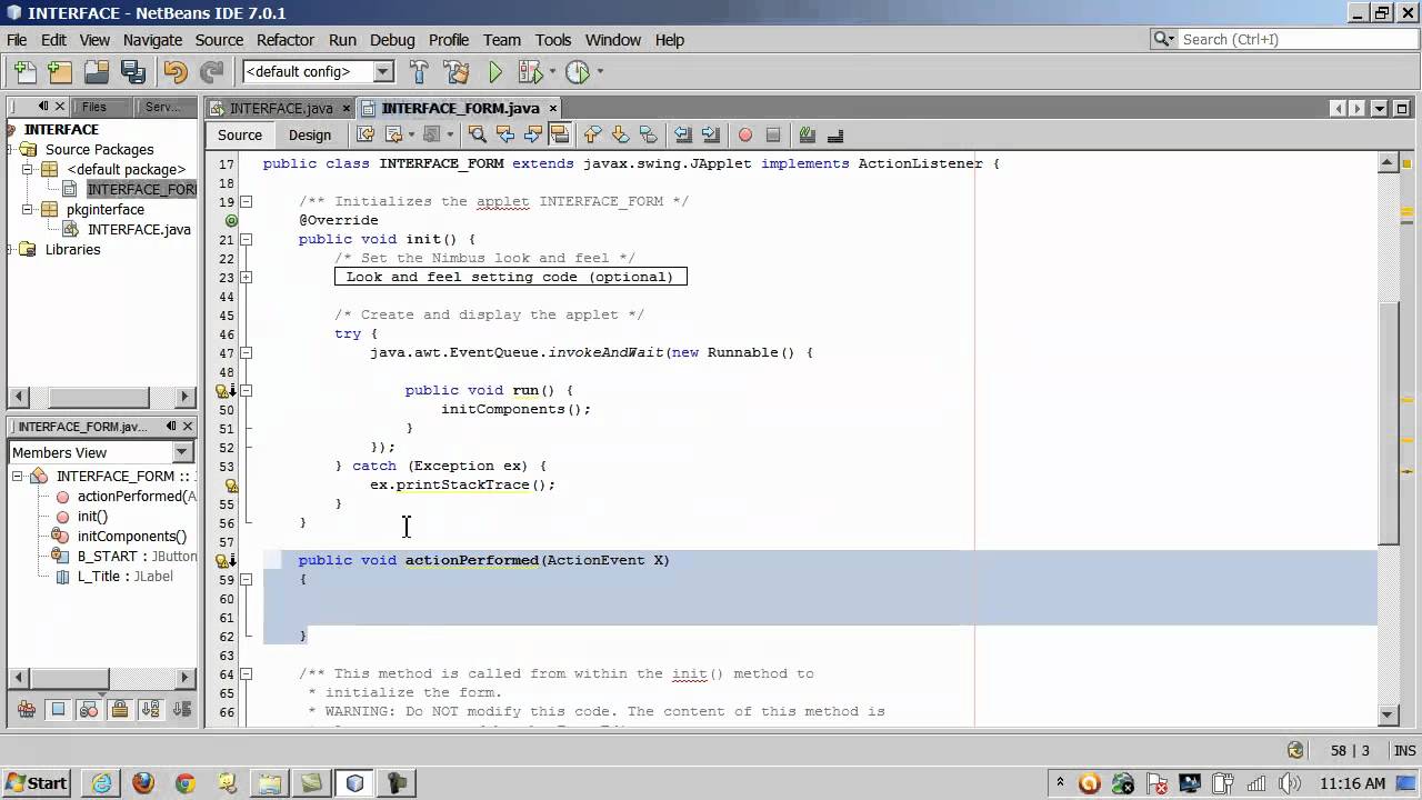 Java Interfaces - Part 1 of 2 - Using NetBeans and 