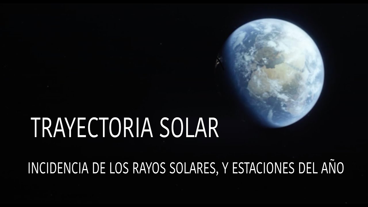 Trayectoria solar e incidencia solar