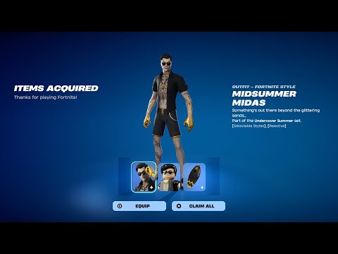 How To Get Midsummer Midas Skin for FREE In Fortnite! (Unlock Midsummer Midas Bundle) Free Midas!