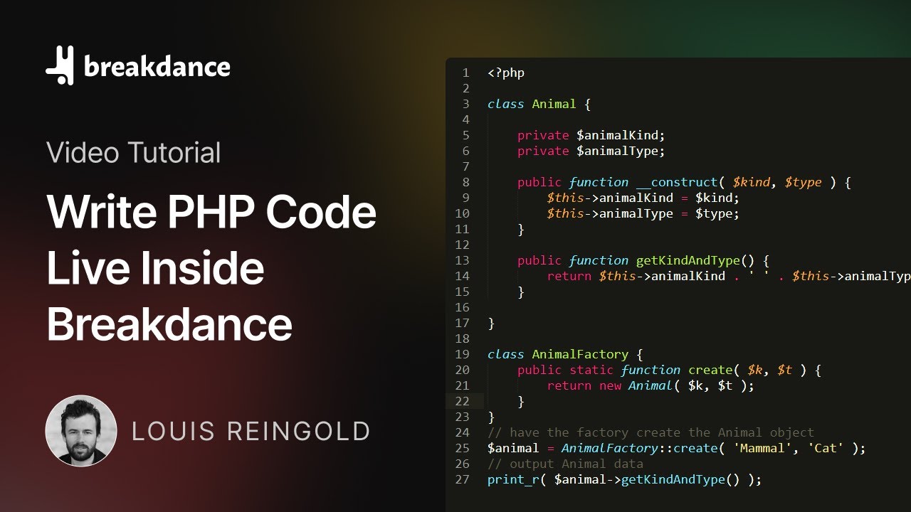 How To Write PHP Code Live Inside Breakdance