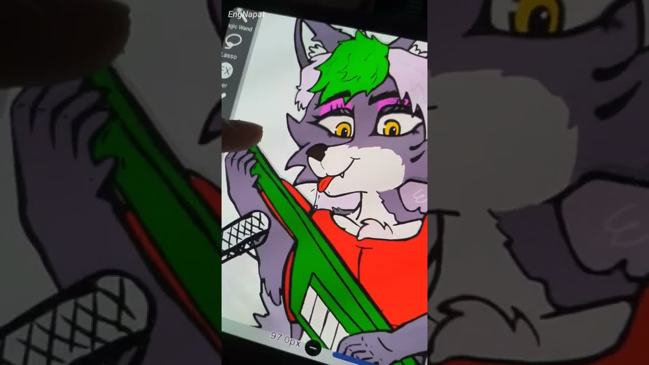 Plopping Roxanne Wolf Nose 😆  #shorts