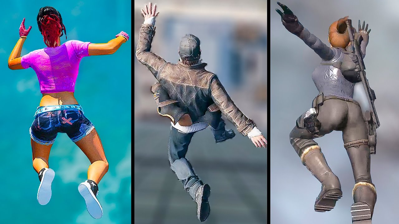Falling Animations in 37 Different Games