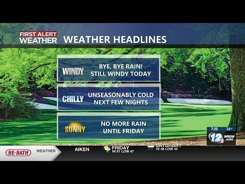 Augusta weather forecast for Easter Sunday, 4/9/2023