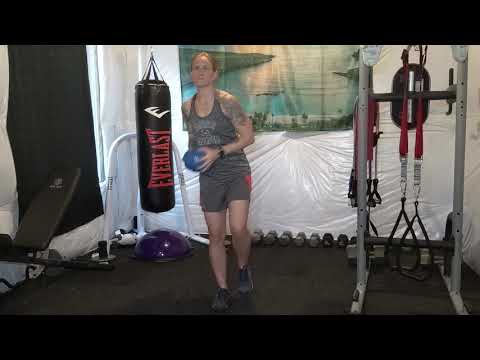 Medicine Ball Single Leg Lift and Chop | myworkouts.io