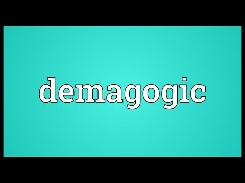 Demagogic Meaning