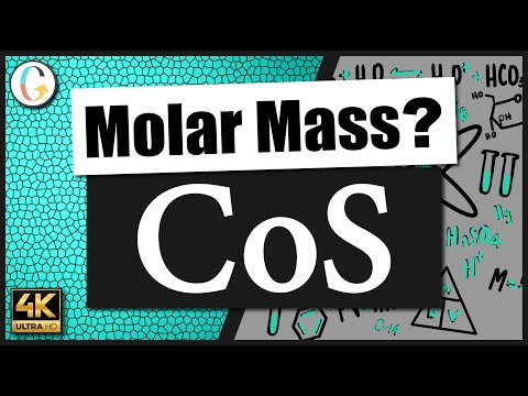 How to find the molar mass of CoS (Cobalt (II) Sulfide)