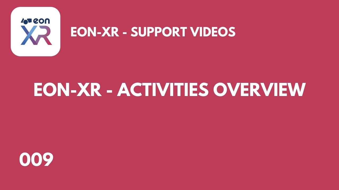 EON-XR - Activities - overview