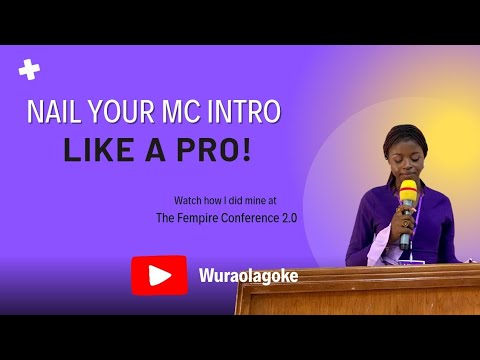 Event Hosting 101| My Powerful MC Intro at The Fempire Conference #host #mc #intro