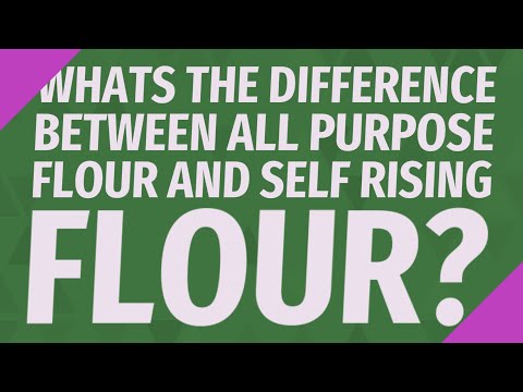Whats the difference between all purpose flour and self rising flour?