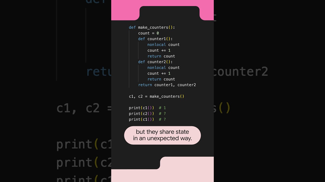 How would you modify the code to fix these counter functions? Go!