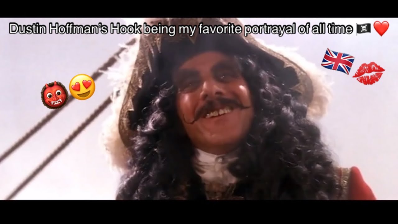 Dustin Hoffman’s Hook being my favorite portrayal of all time 🏴‍☠️❤️
