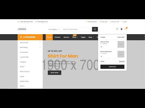 Reactjs J-Shop Ecommerce Free Home Page Template